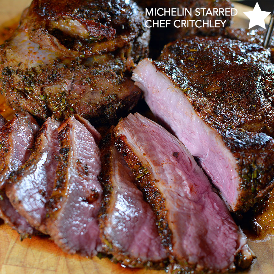 How to make Roasted Lamb Leg on Cinder Grill